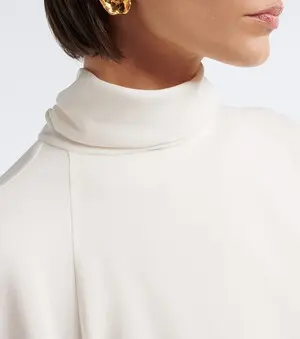 Oscar De La Renta Embroidered Silk-blend Georgette Blouse