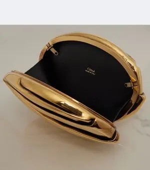 Chloé Pliss� Mini Copper And Brass Shoulder Bag