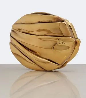 Chloé Pliss� Mini Copper And Brass Shoulder Bag