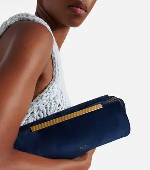 Khaite Donna Suede Clutch