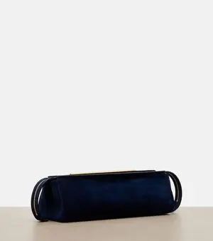 Khaite Donna Suede Clutch