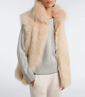 Eleventy Cashmere Cable Knit Vest - Grey