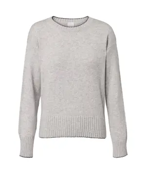 Eleventy Cashmere Cable Knit Vest - Grey