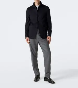 Zegna Il Conte Cashmere Jacket Navy - Blue
