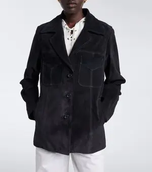 NILI LOTAN Dominic Suede Jacket