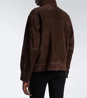 NILI LOTAN Cirque Suede Jacket - Brown