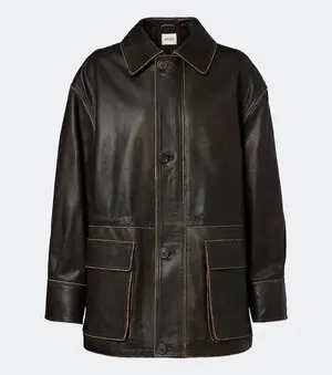 ARMA Maeve Leather Jacket In Vintage - Brown