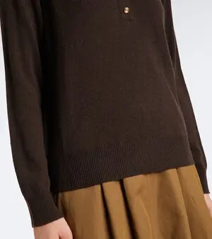 Jardin Des Orangers Tie-neck Wool And Cashmere Sweater