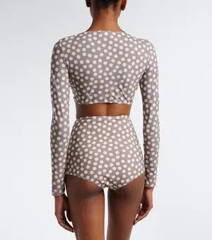 Alaïa Polka-dot Bikini - Beige