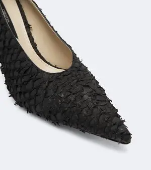 CHRISTEN Helix Leather Pumps - Black