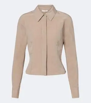 Vince Gathered Shirt - Beige
