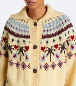 Alanui Virgin Wool Fair Isle Cardigan
