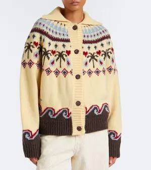 Alanui Virgin Wool Fair Isle Cardigan