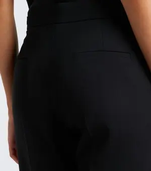 Max Mara Wool-blend Slim Pants - Black