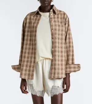 Citizens Of Humanity Lace-trimmed Satin Shorts
