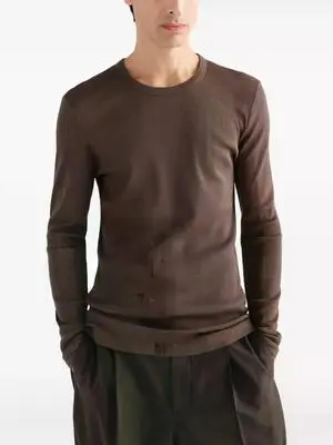LEMAIRE Long-sleeve Top In Ribbed Jersey
