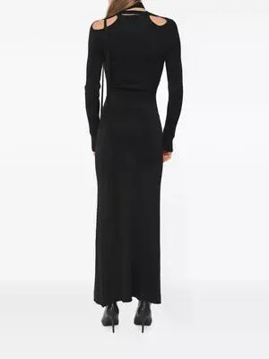 Y/project Tie-neck Cut-out Maxi Dress