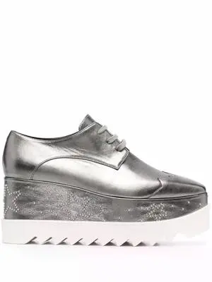 Stella McCartney Elyse Glitter Platform Shoes - Blue