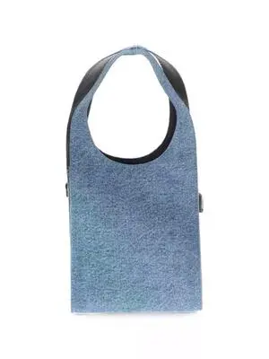 Coperni Mini Swipe Canvas Tote Bag - Blue