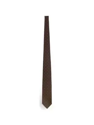 TOM FORD Polka-dot Neck Tie - Brown