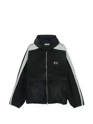 Balenciaga Logo-detail Denim Jacket - Black