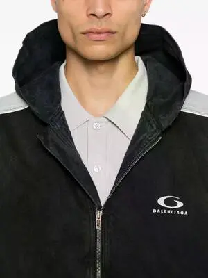 Balenciaga Logo-detail Denim Jacket