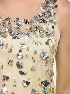 P.a.r.o.s.h Embellished Sleeveless Sheer Top