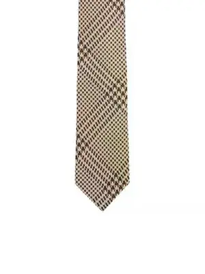 TOM FORD Prince Of Wales Check Pattern Tie