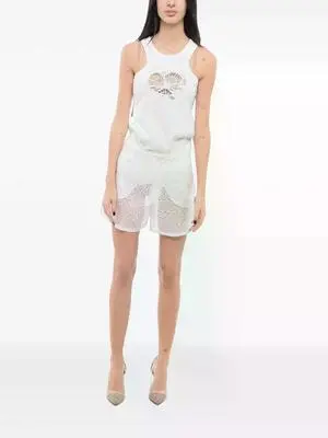 SUPER BLOND Sheer Lace Shorts
