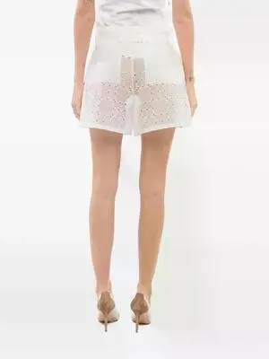 SUPER BLOND Sheer Lace Shorts