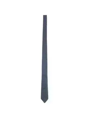 TOM FORD Herringbone-pattern Tie - Blue