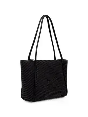 Karl Lagerfeld Woven Logo-patch Tote Bag