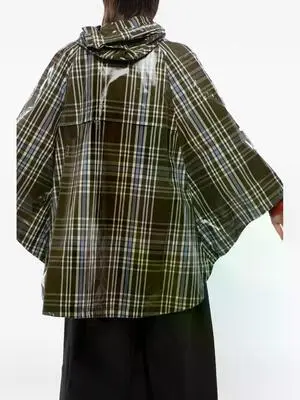 Woolrich Hawthorn Check-pattern Cape