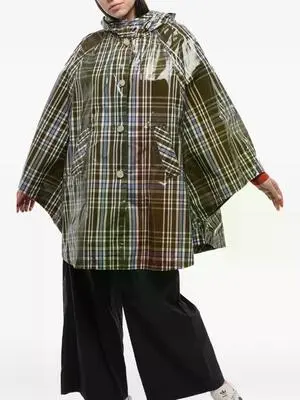 Woolrich Hawthorn Check-pattern Cape - Green