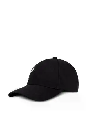 Karl Lagerfeld Pin-embellished Baseball Cap - Black