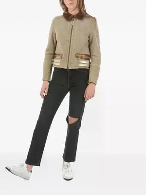 History Repeats Embroidered Shearling Jacket