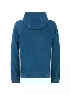 MOORER Terry-cloth Zip-up Hoodie
