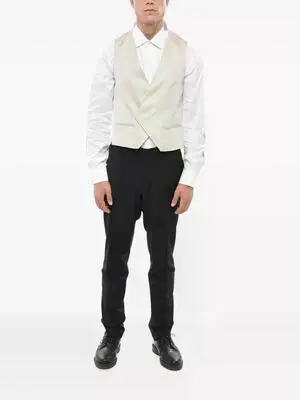 Corneliani Embroidered Double-breasted Waistcoat - Neutrals