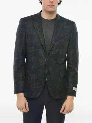Corneliani Nino Danieli Checked Blazer - Black