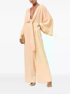 SAVEL Knot-embellishment Wide-leg Jumpsuit