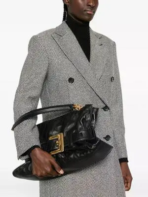 Balmain Leather Tote Bag - Black