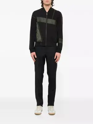 WOOYOUNGMI Striped Panelled Track Jacket