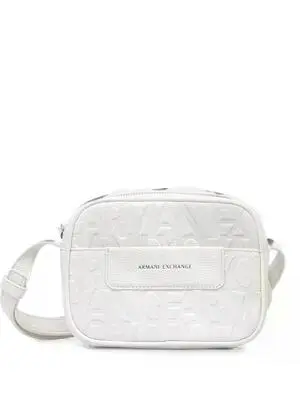 Armani Exchange Embossed Logo Mini Bag - White