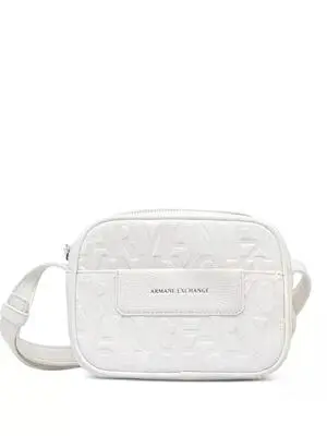Armani Exchange Embossed Logo Mini Bag - White