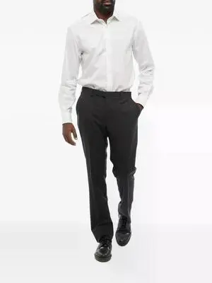 Corneliani Flat-front Wool Trousers