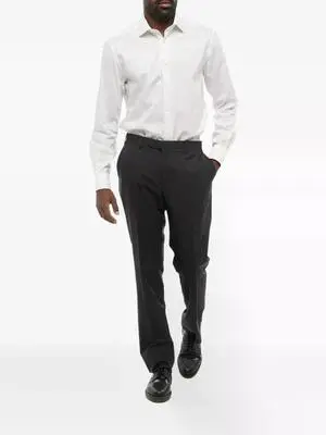 Corneliani Flat-front Wool Trousers