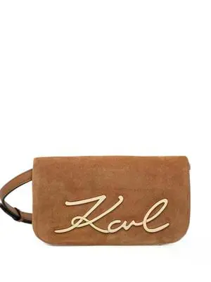 Karl Lagerfeld Suede Shoulder Bag