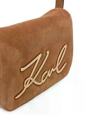 Karl Lagerfeld Suede Shoulder Bag
