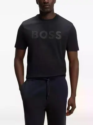 BOSS Cotton T-shirt With Tonal Logo