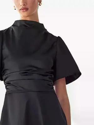 WILLA Mock-neck Mini Dress